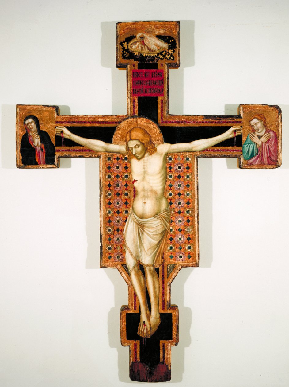 Painted Crucifix by Florentine School: Buy fine art print