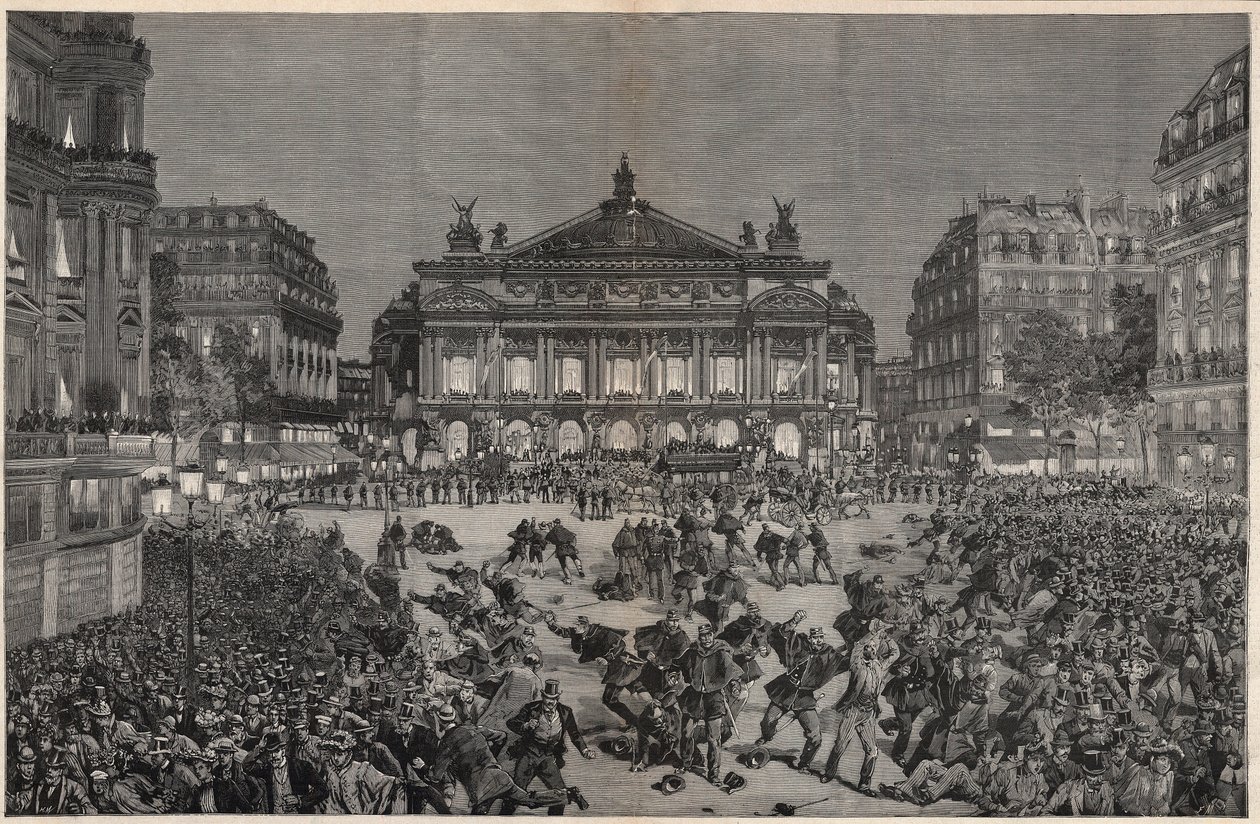 Riots in Paris objecting to the performance of Richard Wagner's ...