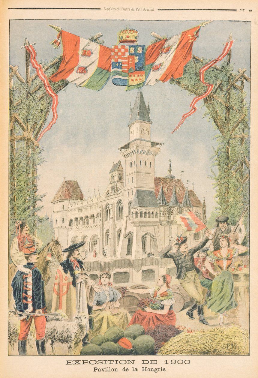 The Hungarian Pavilion at the Universal Exhibition of 1900, Paris ...