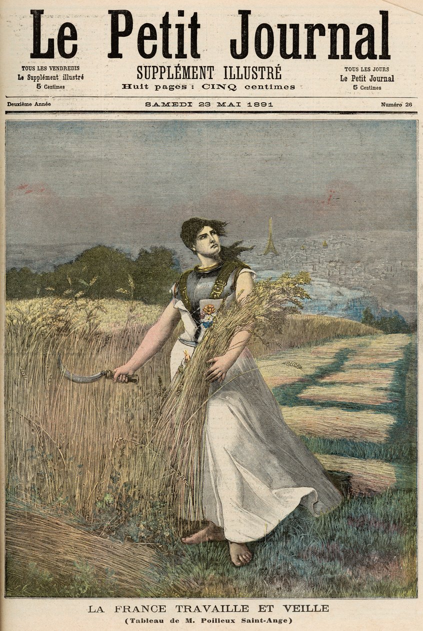 Allegory of France, from 'Le Petit Journal', 23rd May 1891