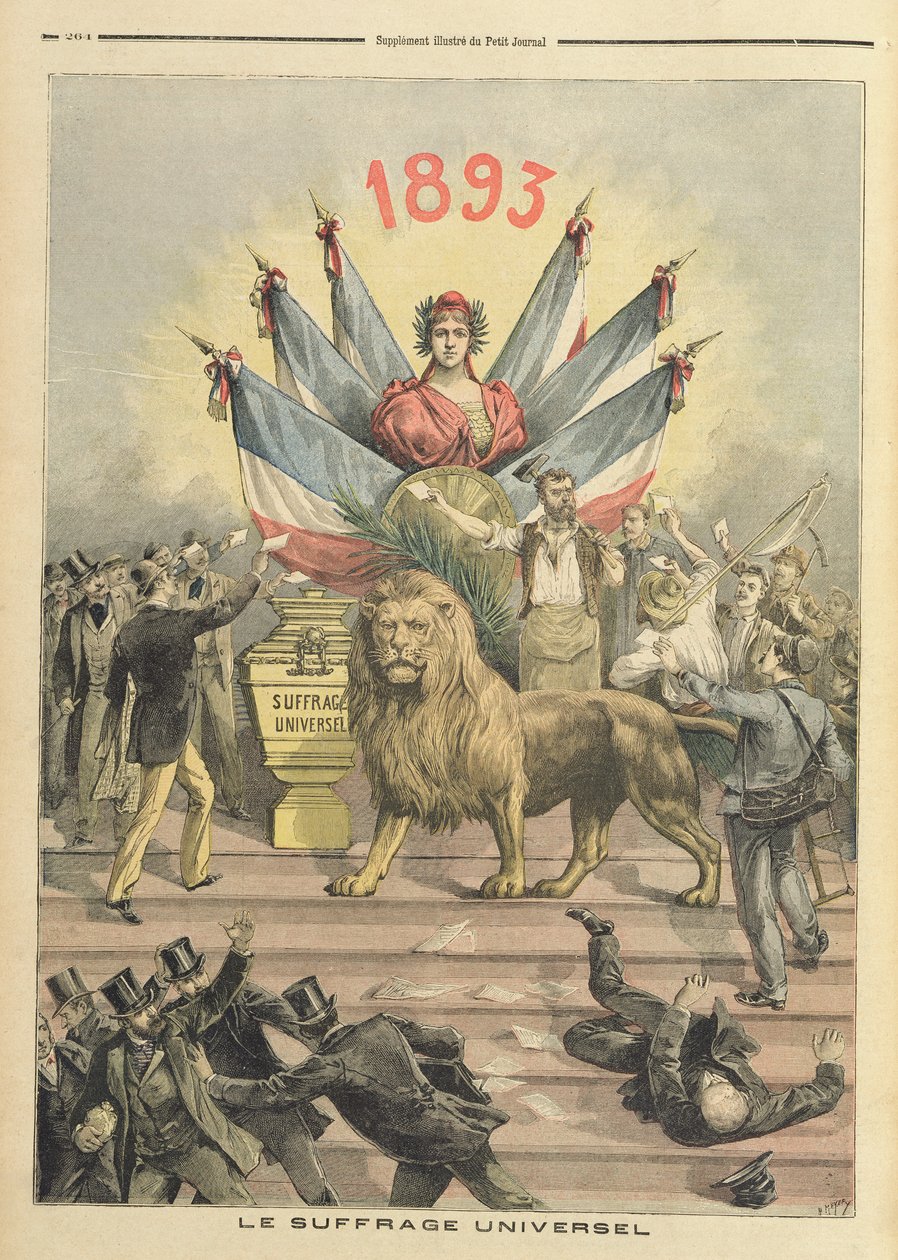 Universal Suffrage, illustration from the supplement of 'Le Petit Journal'