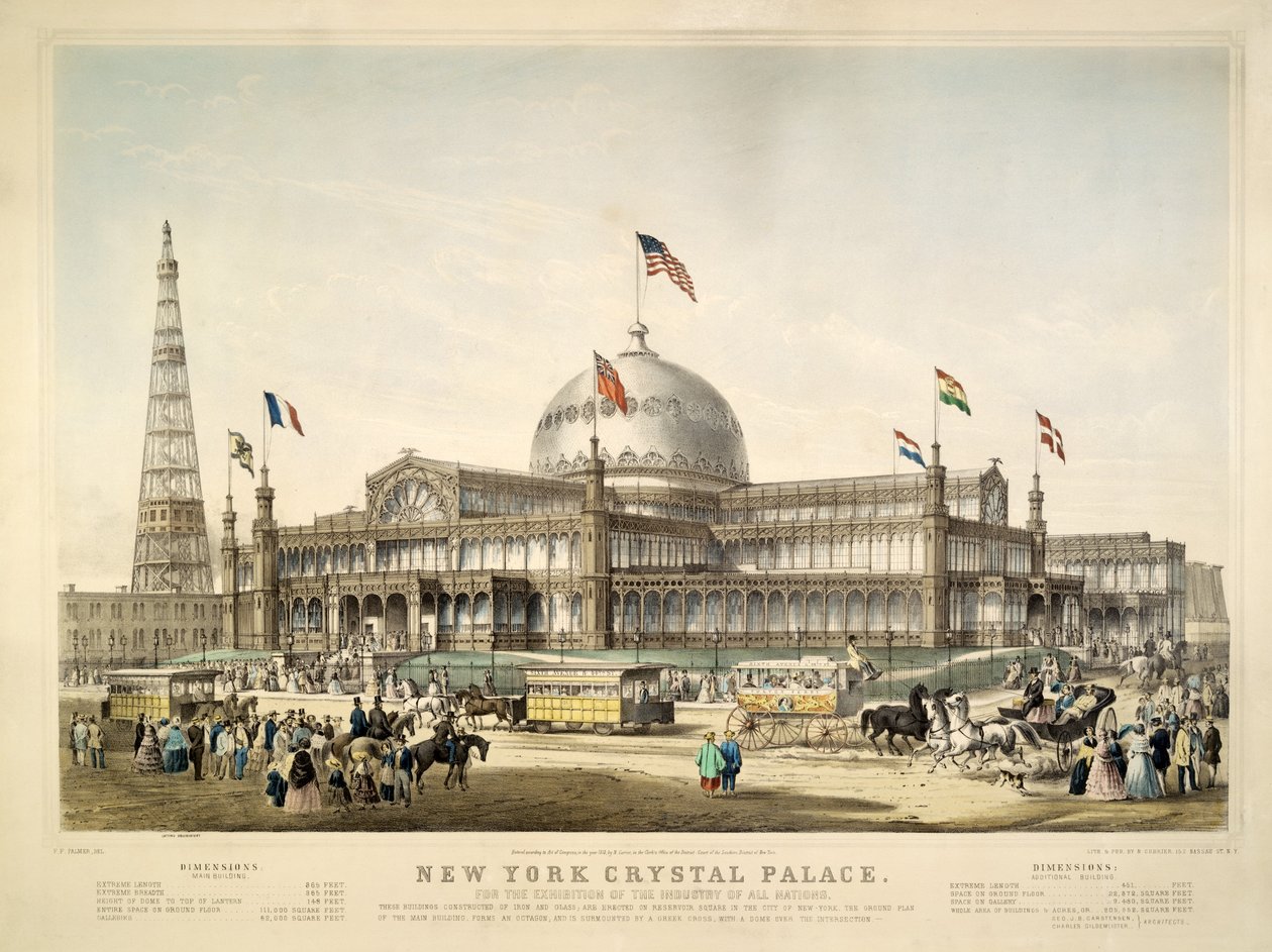 New York Crystal Palace by Frances Flora Bond Palmer