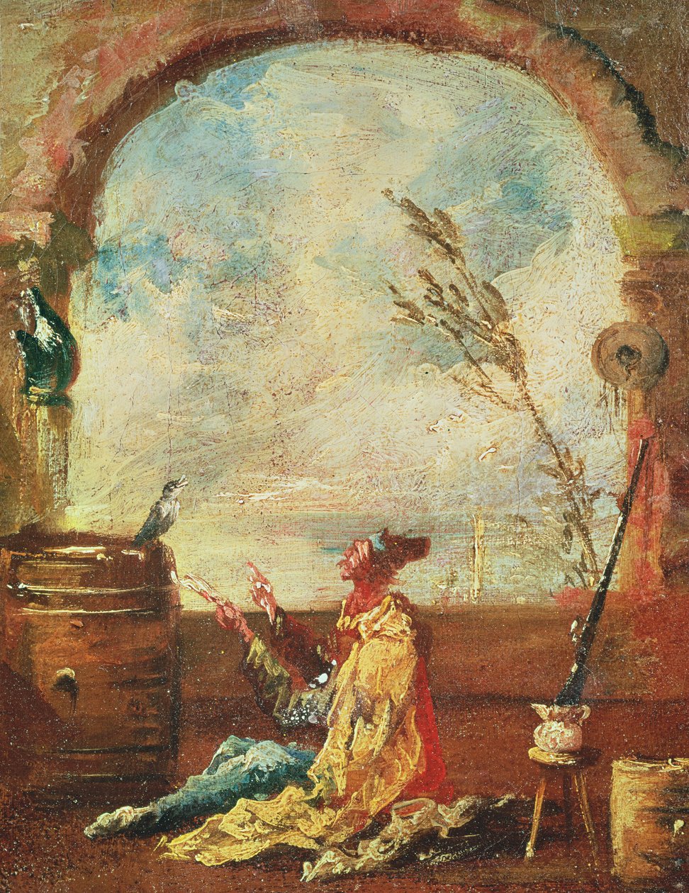 The Poet and the Bird by Francesco Guardi: Fine art print