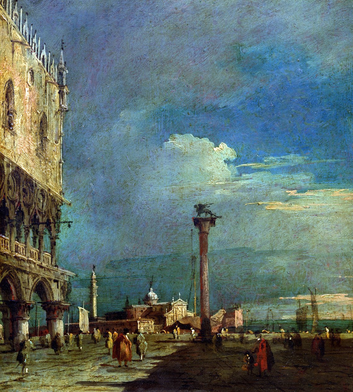 Venice, The Piazzetta di San Marco by Francesco Guardi
