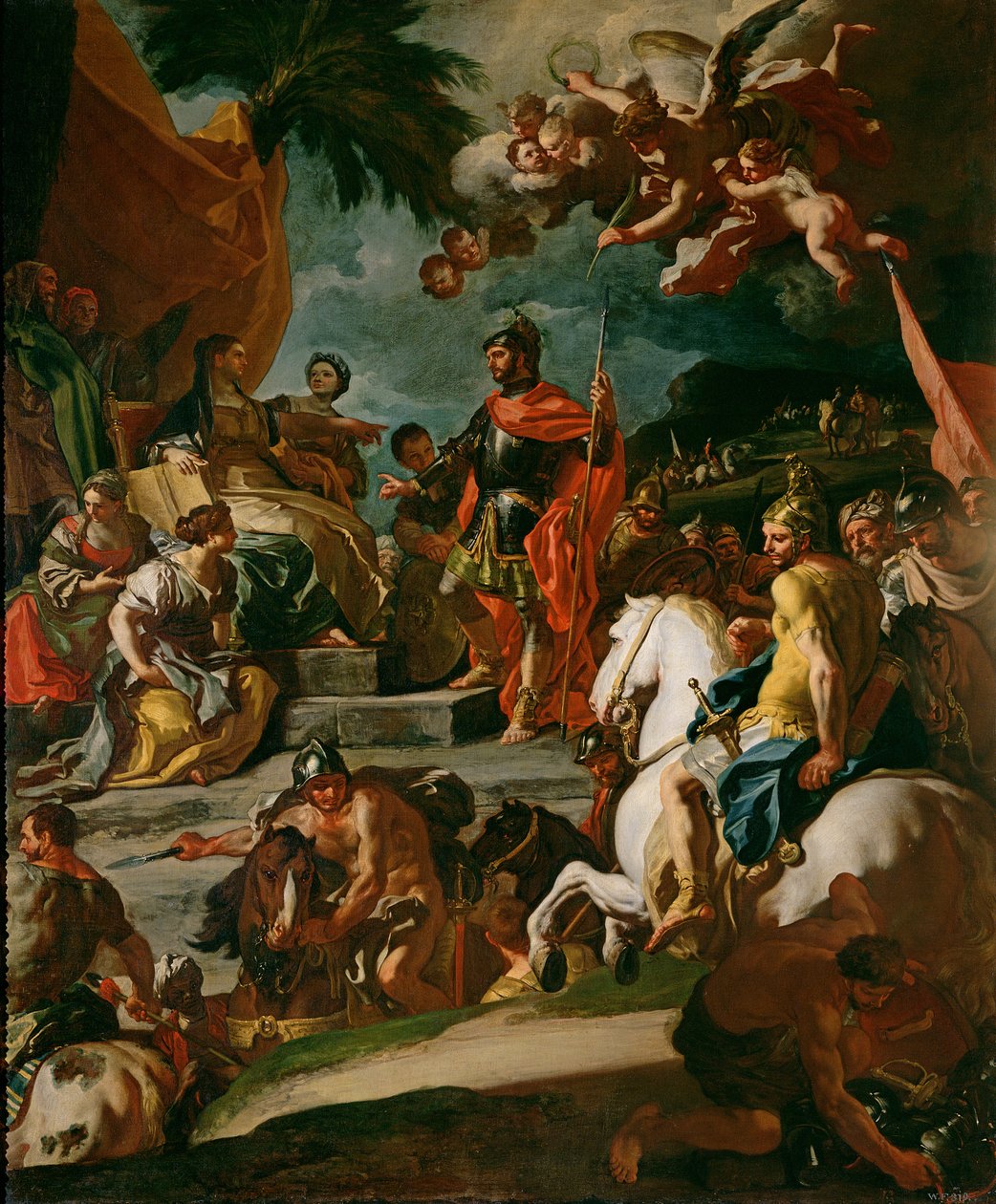 Barak and Deborah by Francesco Solimena: Fine art print