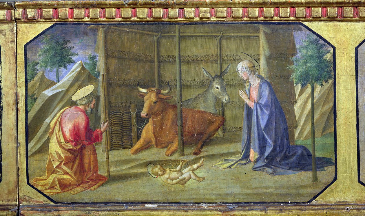 The Nativity (detail) by Francesco di Stefano Pesellino