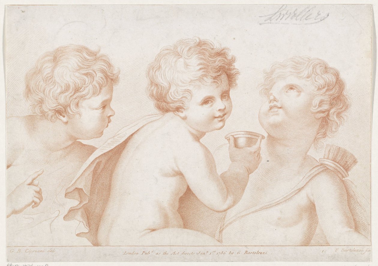 Three Putti (Cipriani's Rudiments of Drawing)