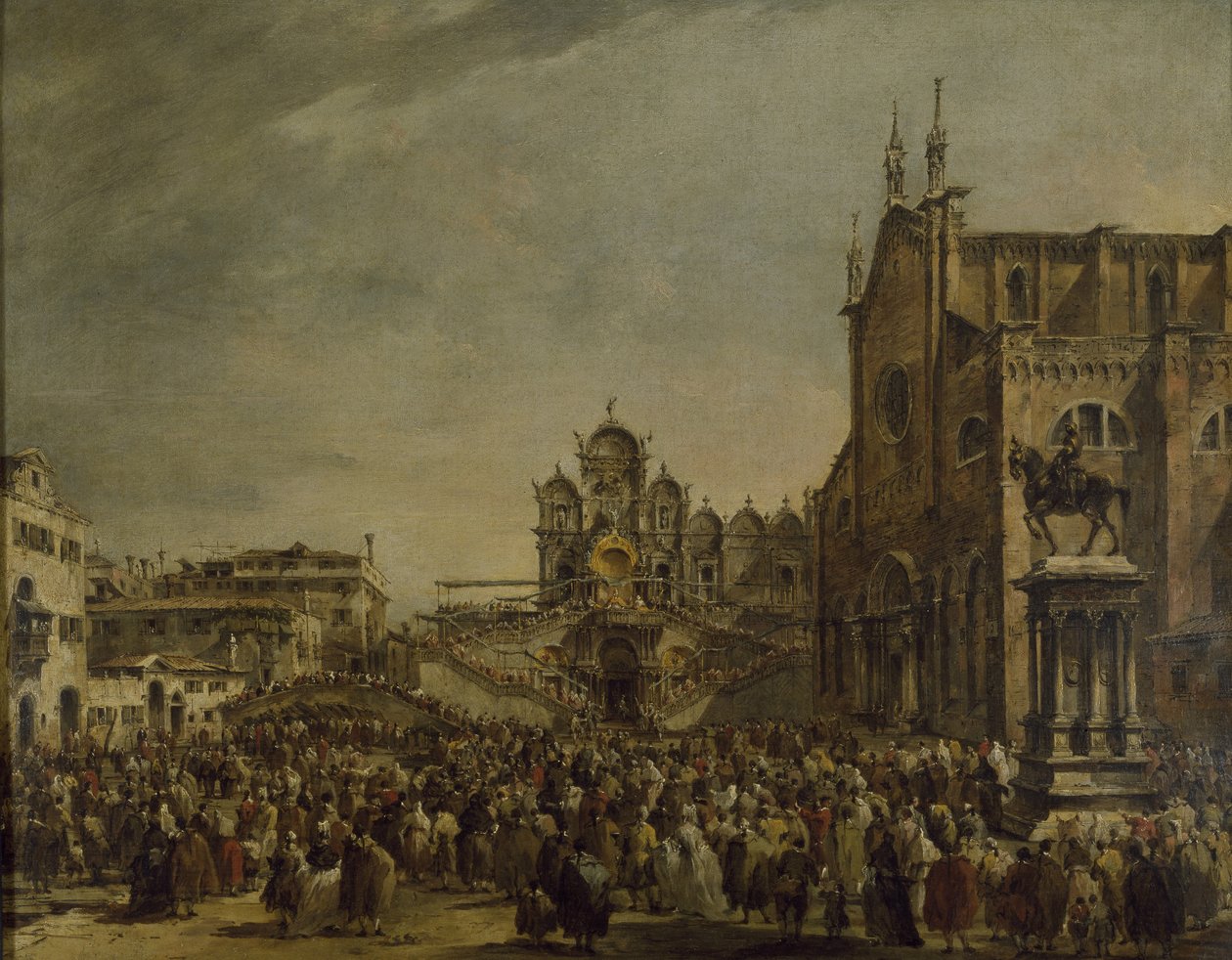 Pope Pius VI Blessing the Multitude on the Campo SS. Giovanni and Paolo