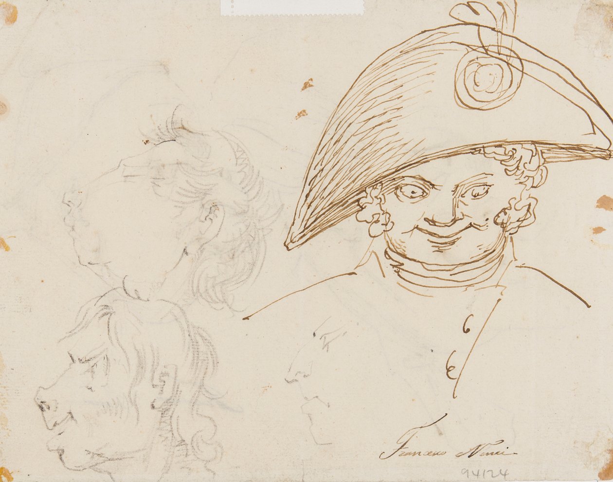 Page of Caricatures by Francesco Nenci: Buy fine art print