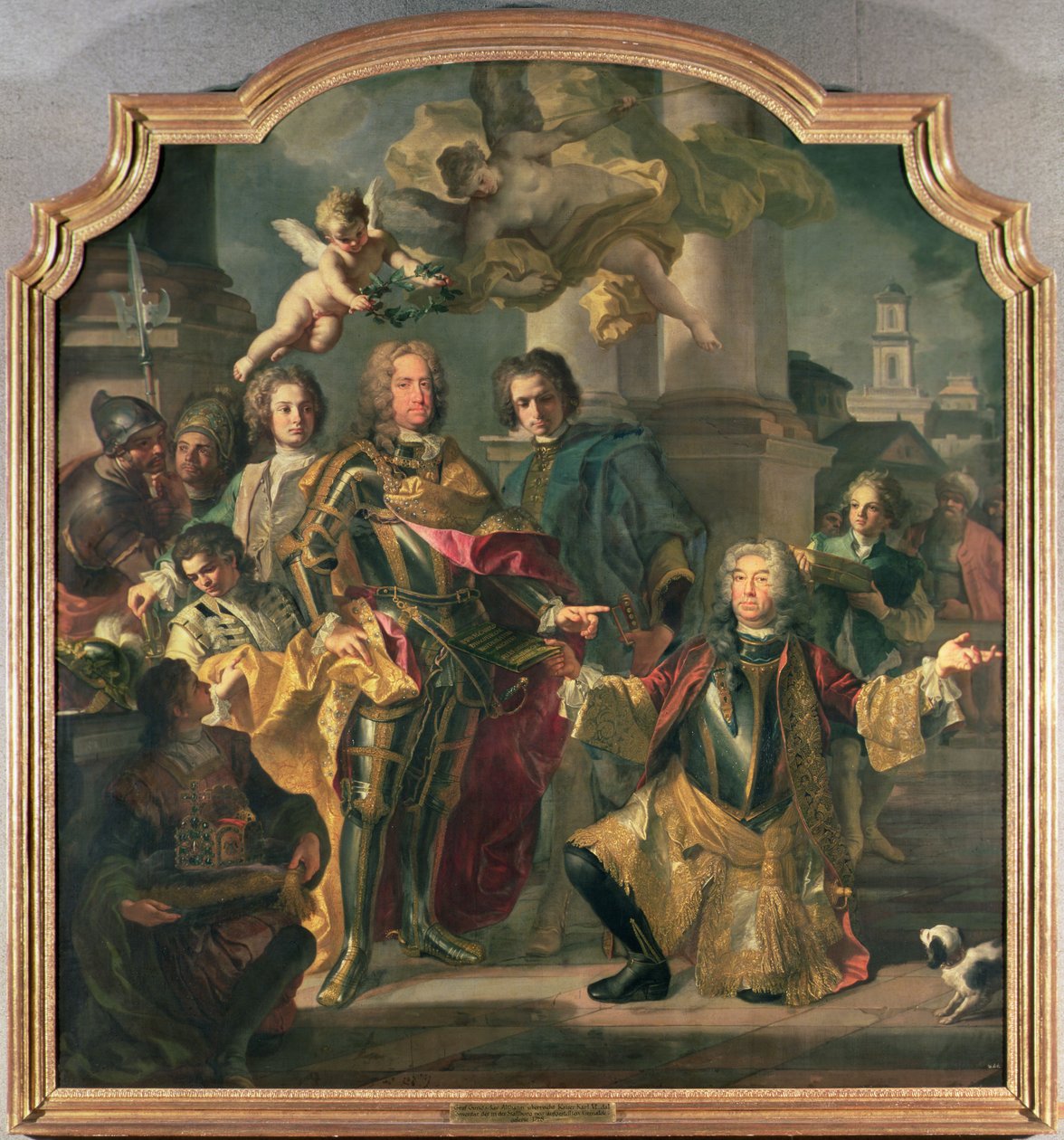 Gundaker Count Althann Handing Over to the Emperor Charles VI the ...