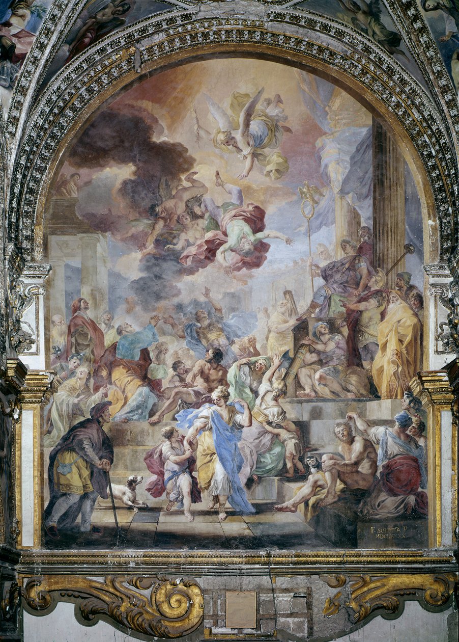 The Fall of Simon Magus by Francesco Solimena