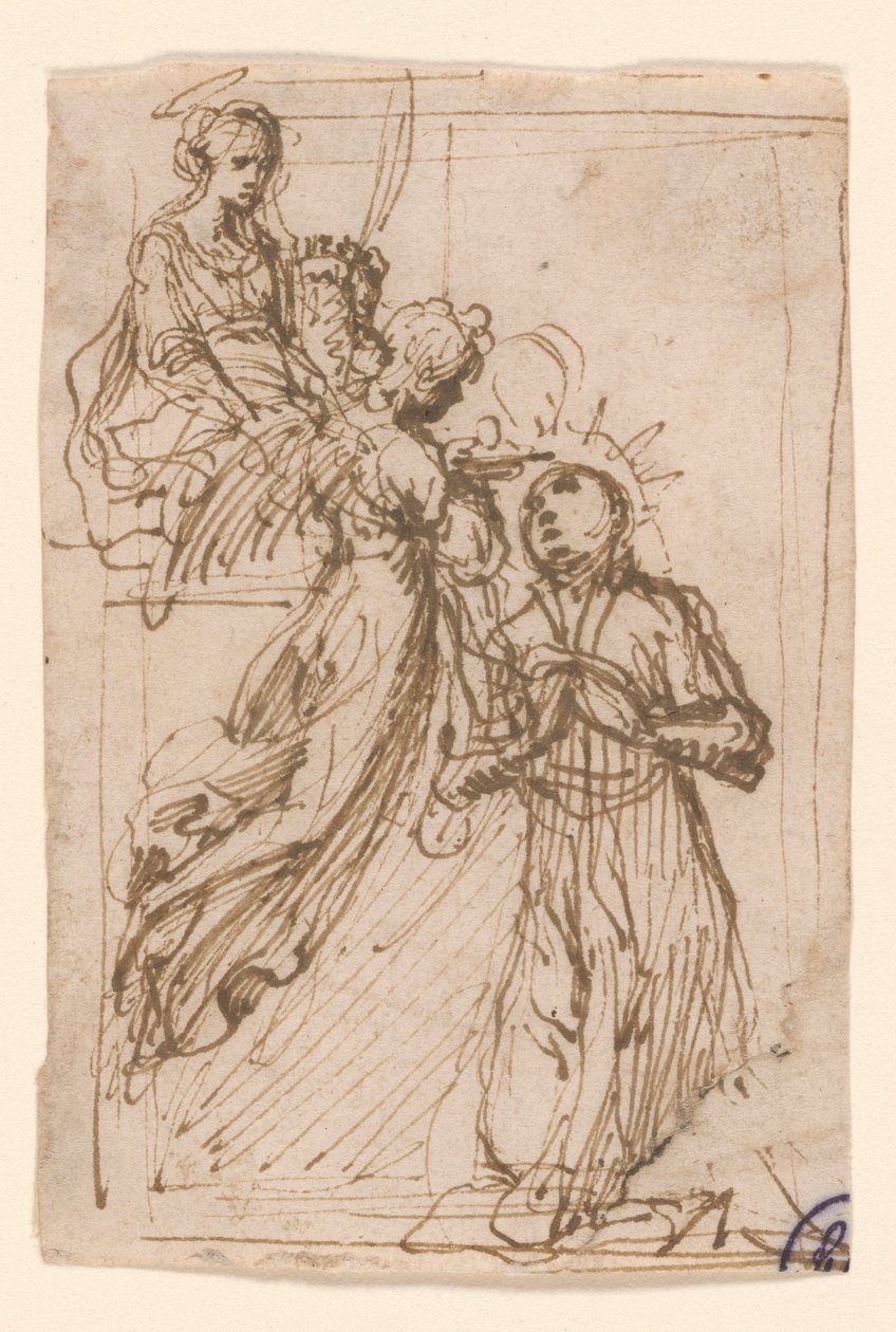 Blessed Stanislaus Kostka Receiving Communion from the Angels Assisted ...