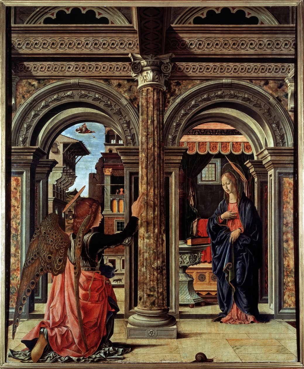 The Annunciation by Francesco del Cossa: Fine art print