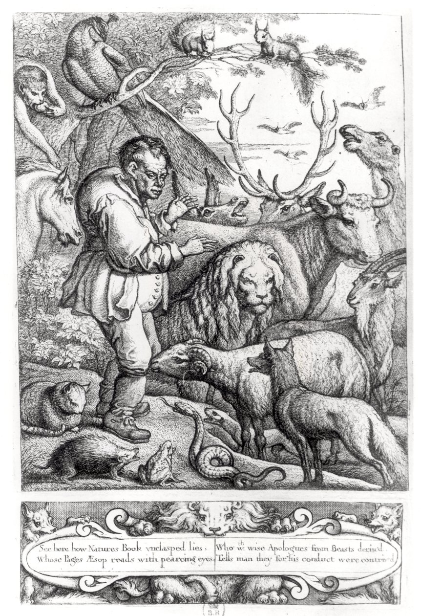 Illustration from the Introduction to Aesop's Fables, 1666