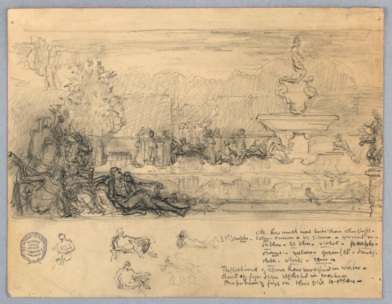 Study for a Mural or Panel by Francis Augustus Lathrop