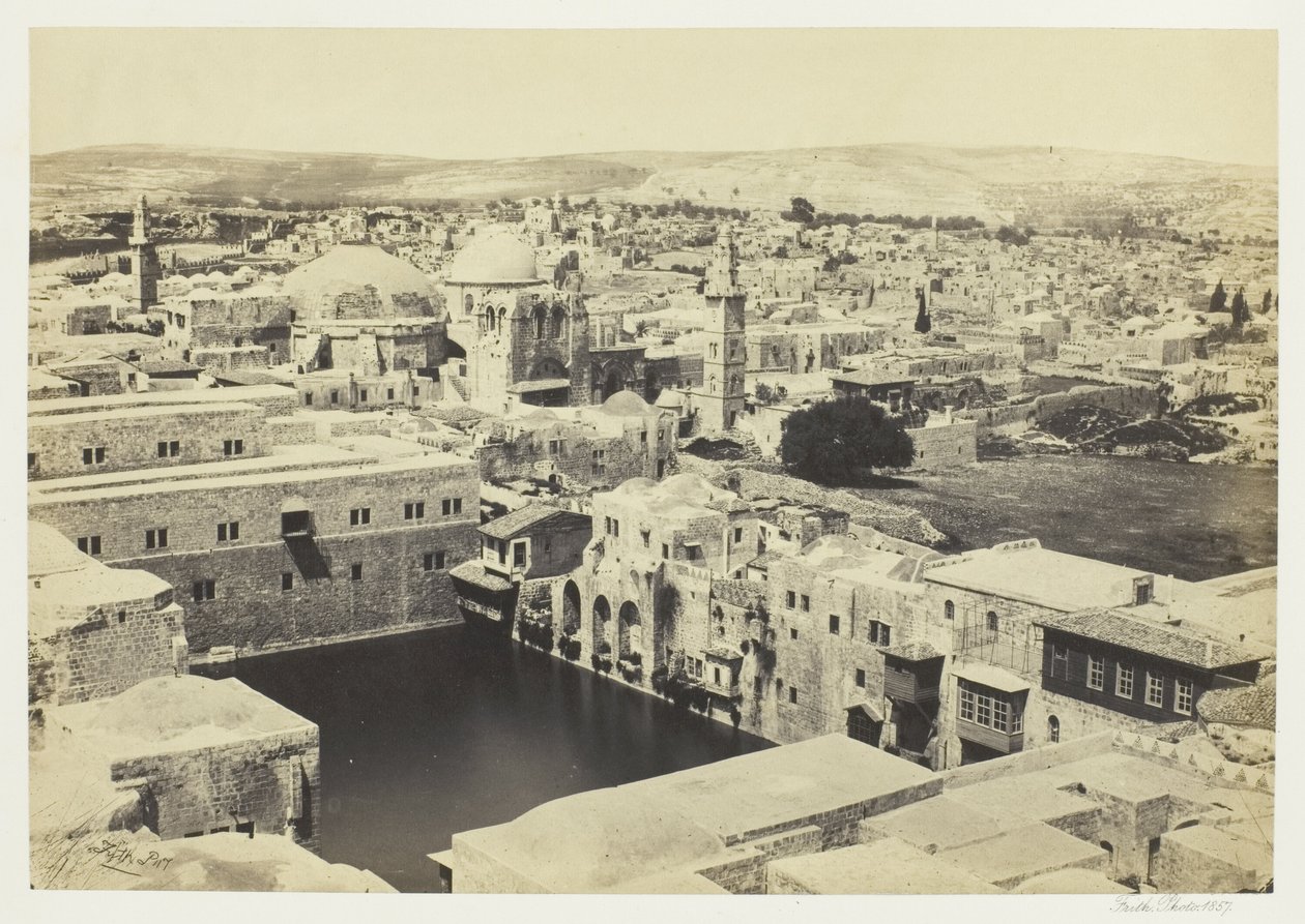 The Pool of Hezekiah, from the Tower of Hippicus, Jerusalem