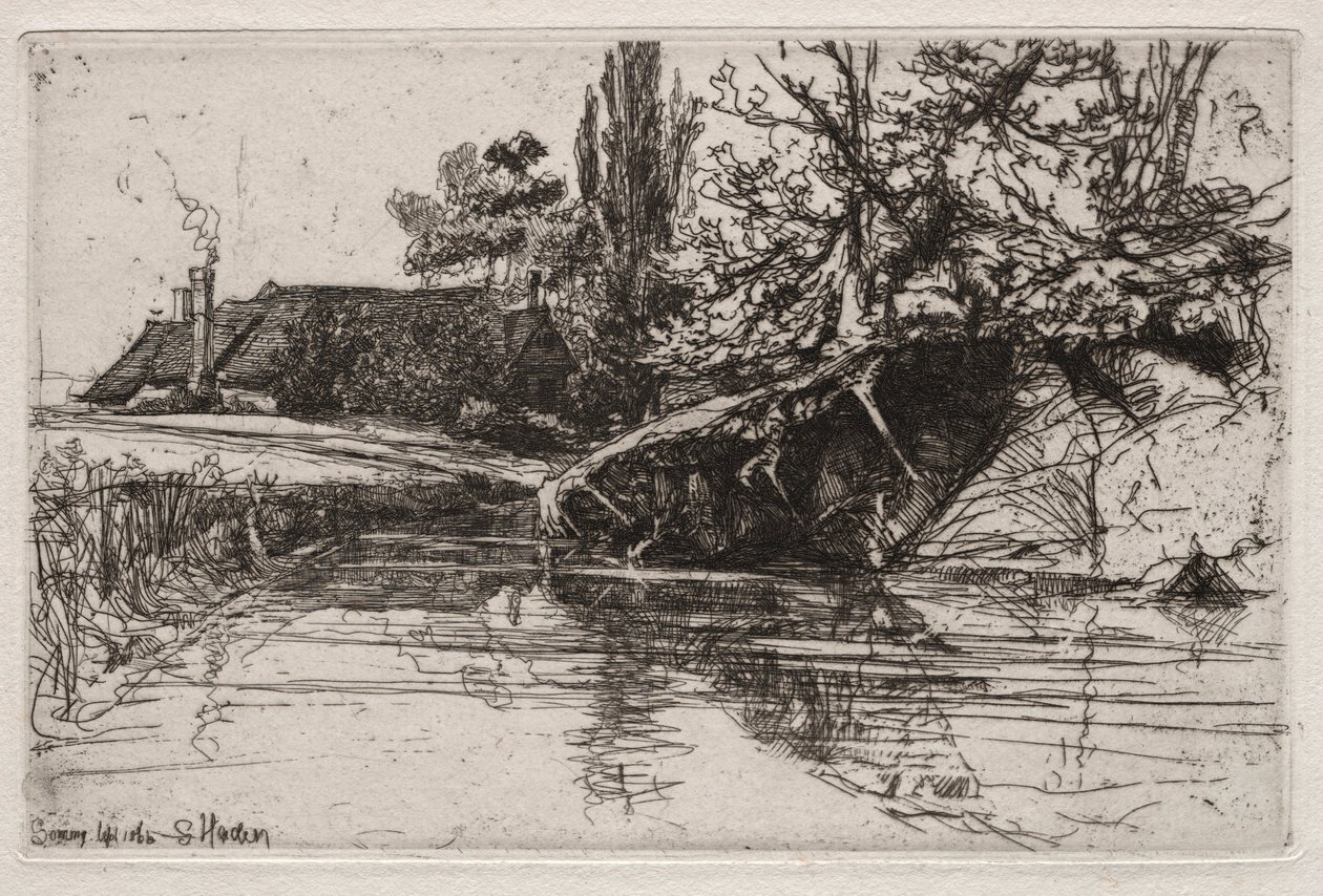 The Moat House by Francis Seymour Haden: Buy fine art prints