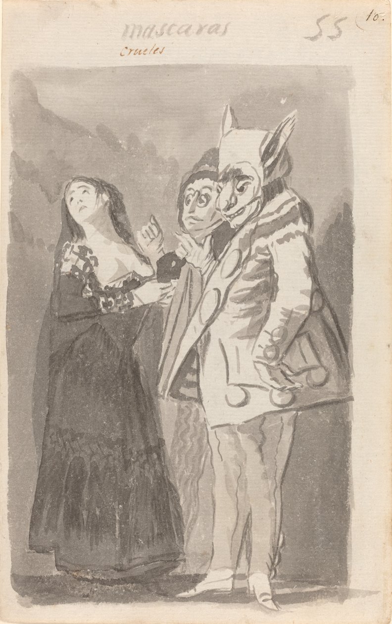 Cruel Masks by Francisco de Goya: Buy fine art print