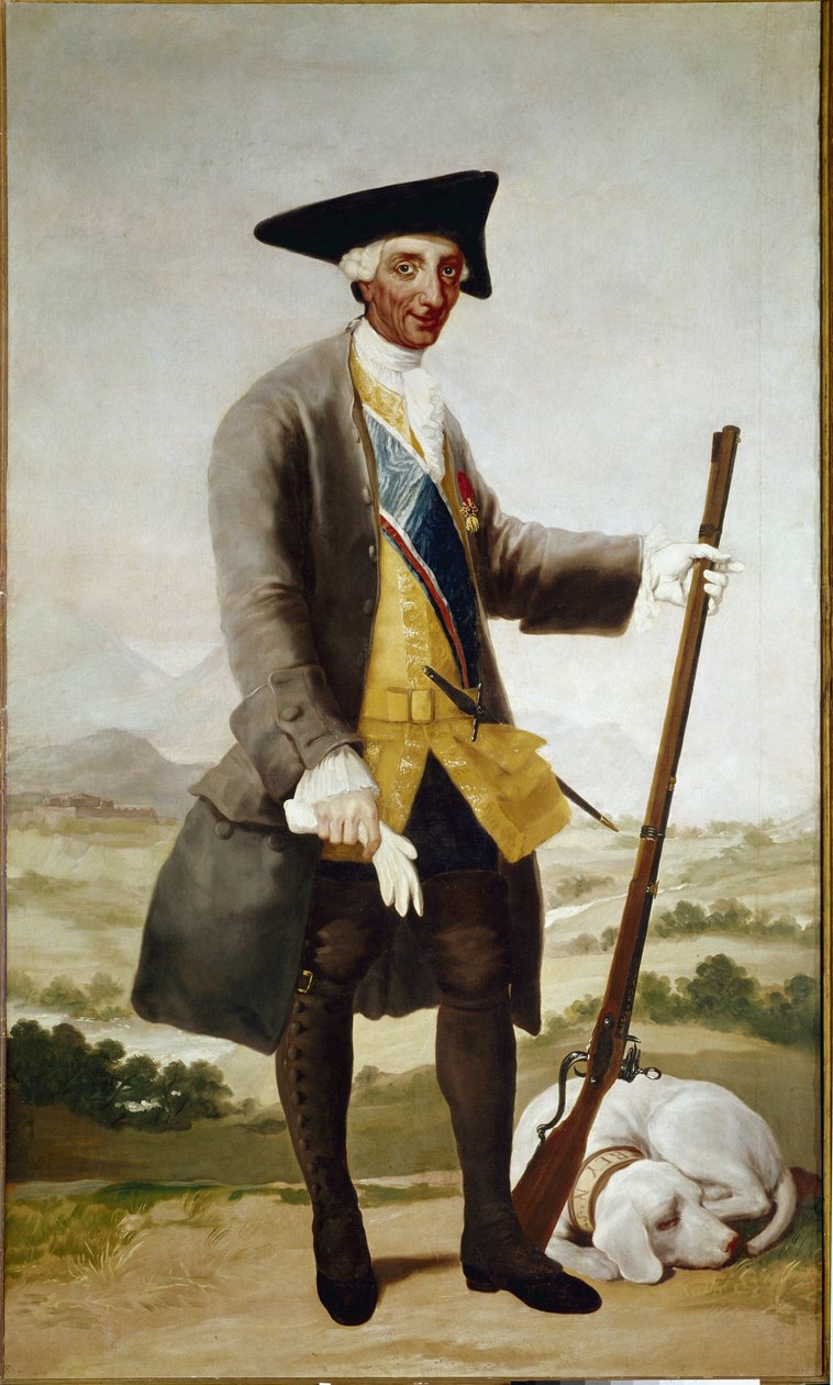 Portrait of Charles III, and Hunter by Francisco de Goya