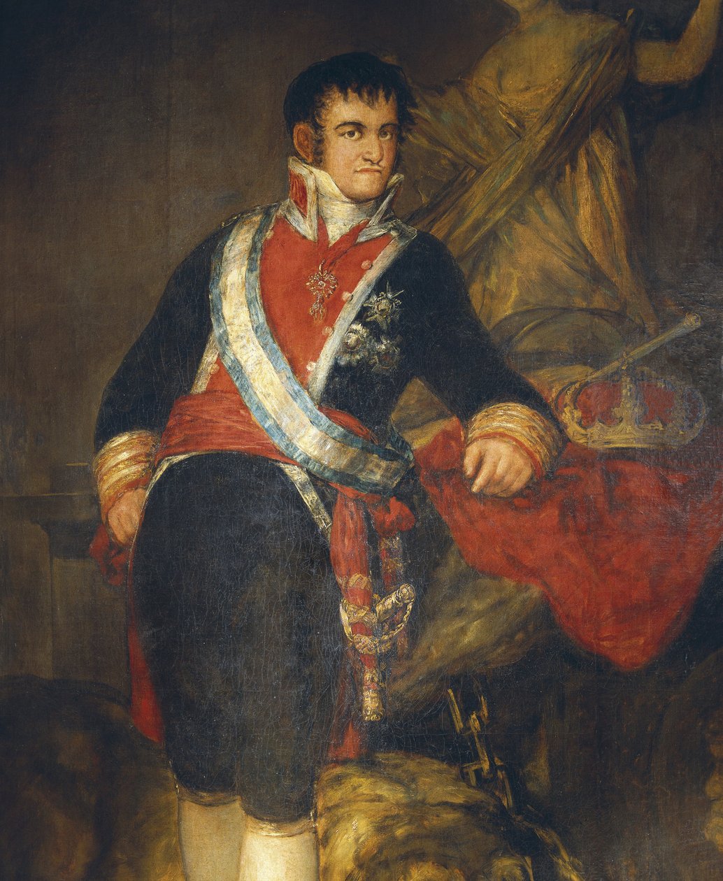 Portrait of King Ferdinand VII (detail)