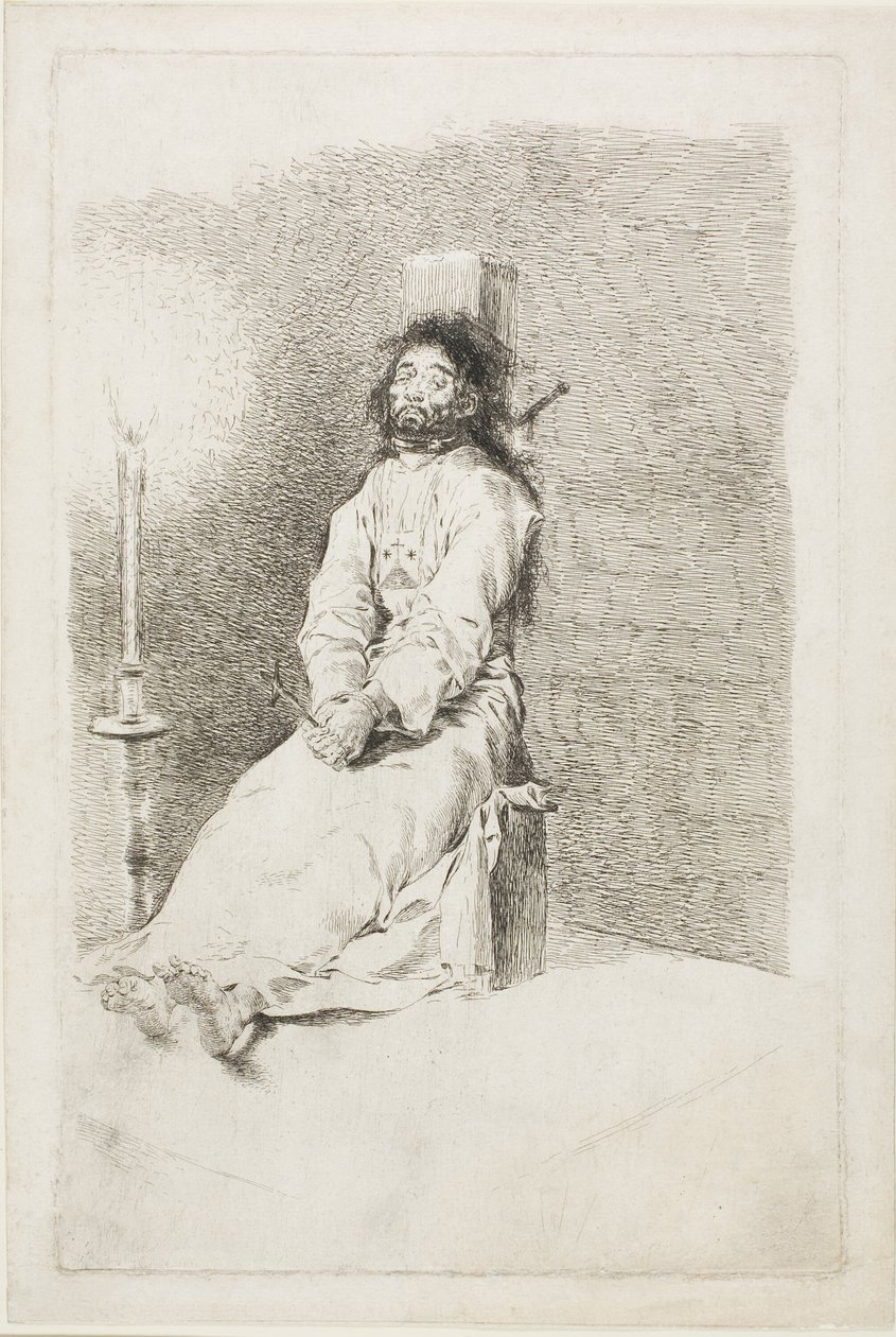 The Garrotted Man by Francisco Jose de Goya y Lucientes