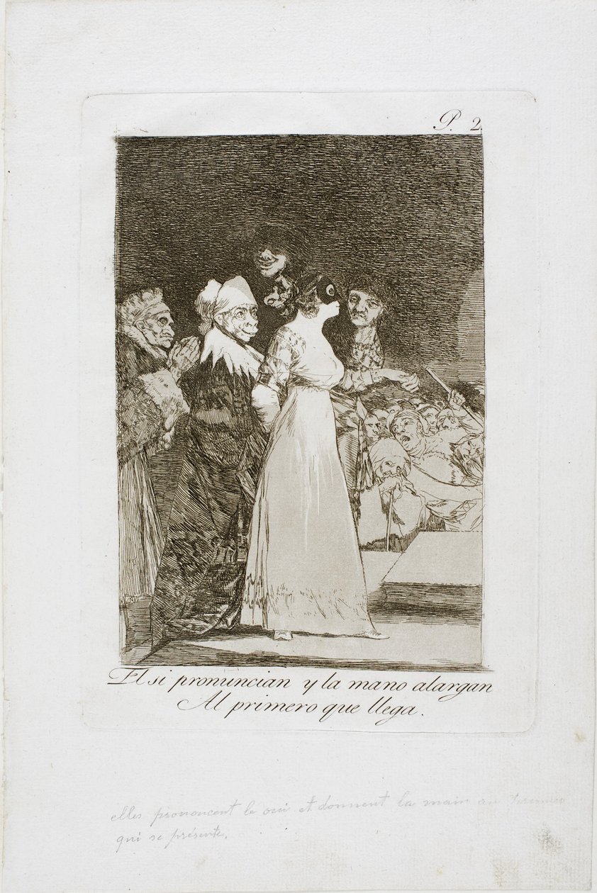 They Say 'Yes' and Give Their Hand to the First Comer, plate two from ...