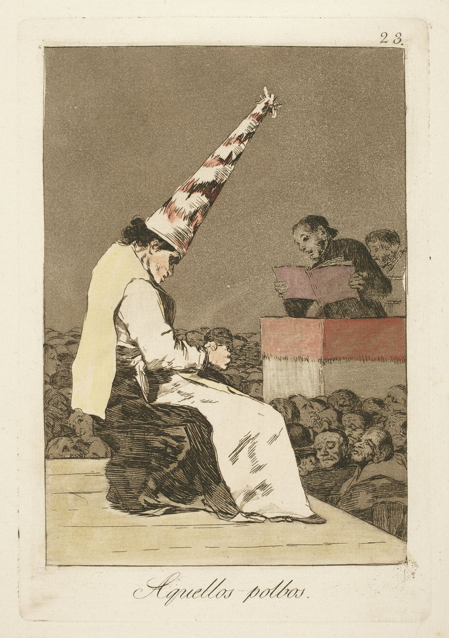 Those Specks of Dust, Plate 23 from 'Los Caprichos'