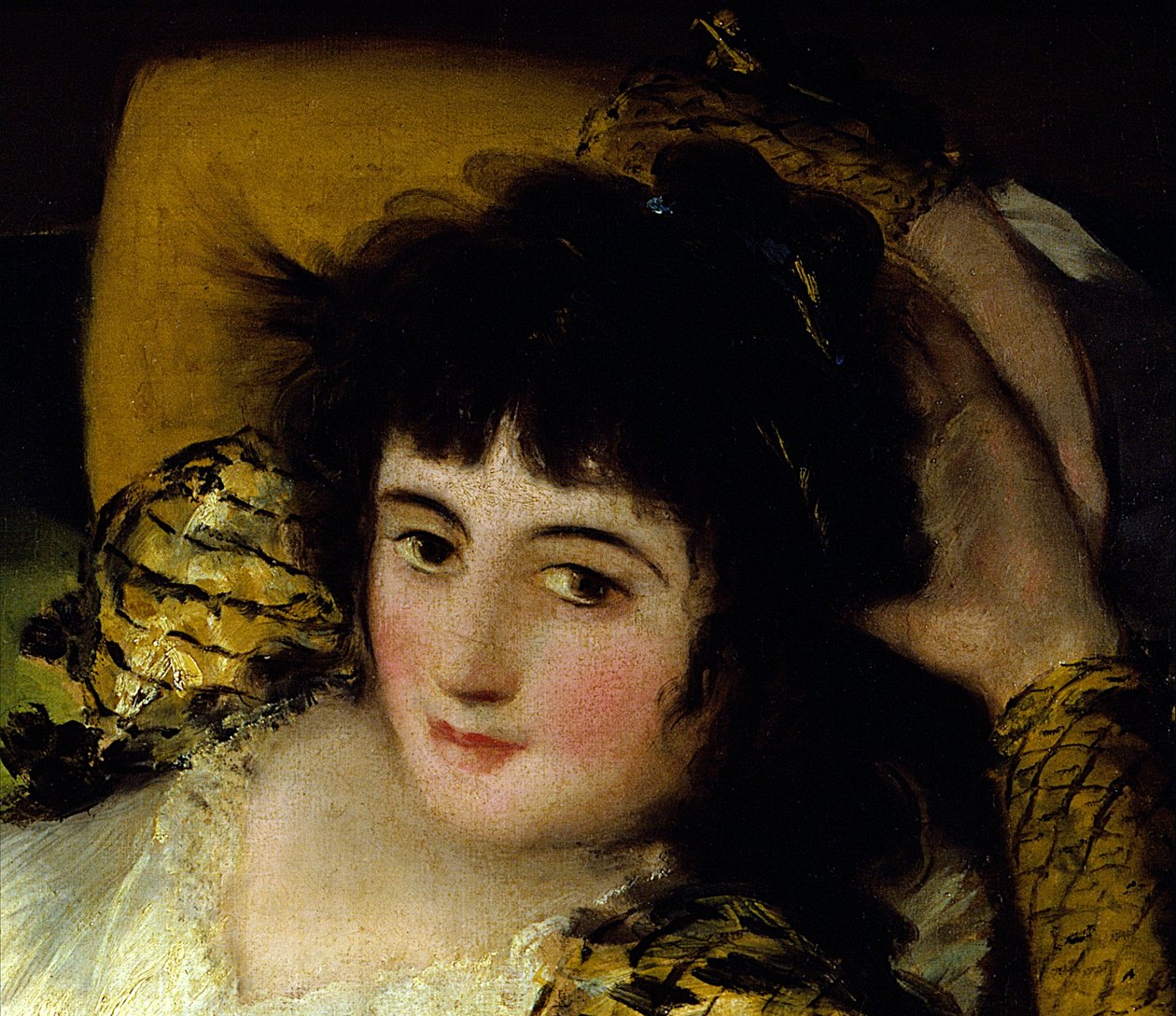 Detail of “La maja vestida” (The Dressed Maja)