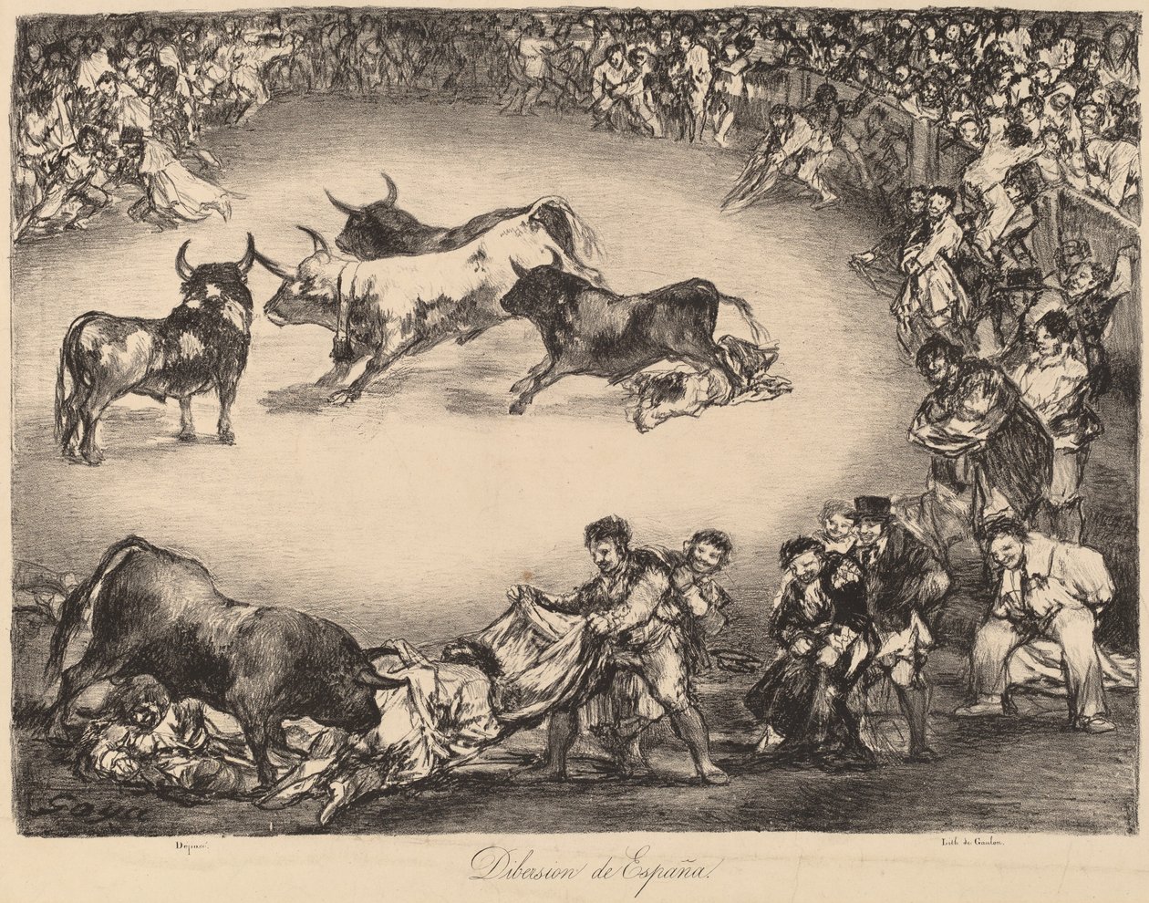 Spanish Entertainment by Francisco de Goya: Fine art print