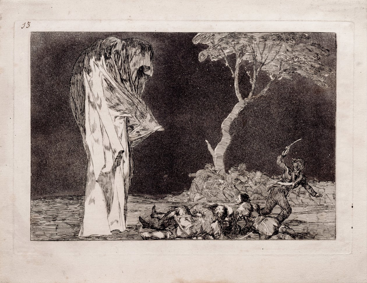 Fearful Folly from the series Los Disparates, 1815-1819