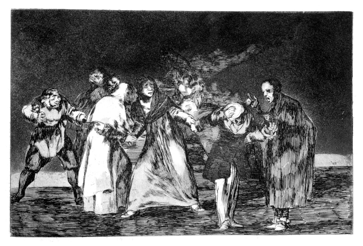 The Exhortations, 1819-1823 by Francisco de Goya