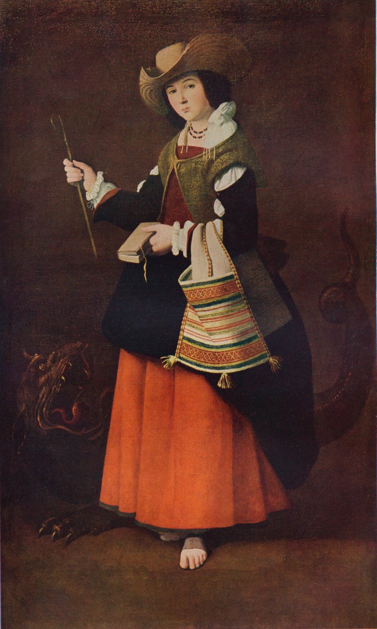 Saint Margaret of Antioch, c. 1630 by Francisco de Zurbaran