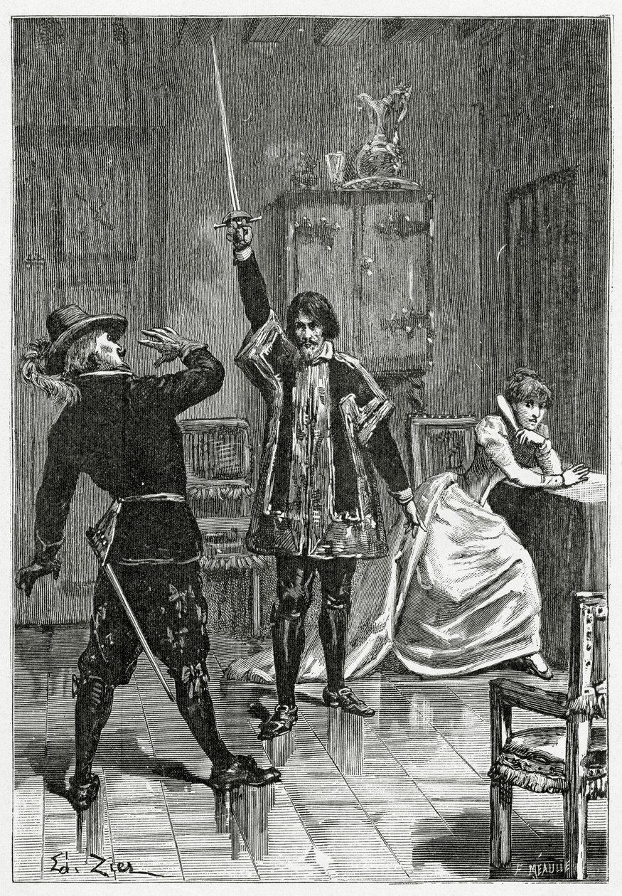 Ruy Blas Confronts Don Salluste, 19th Century