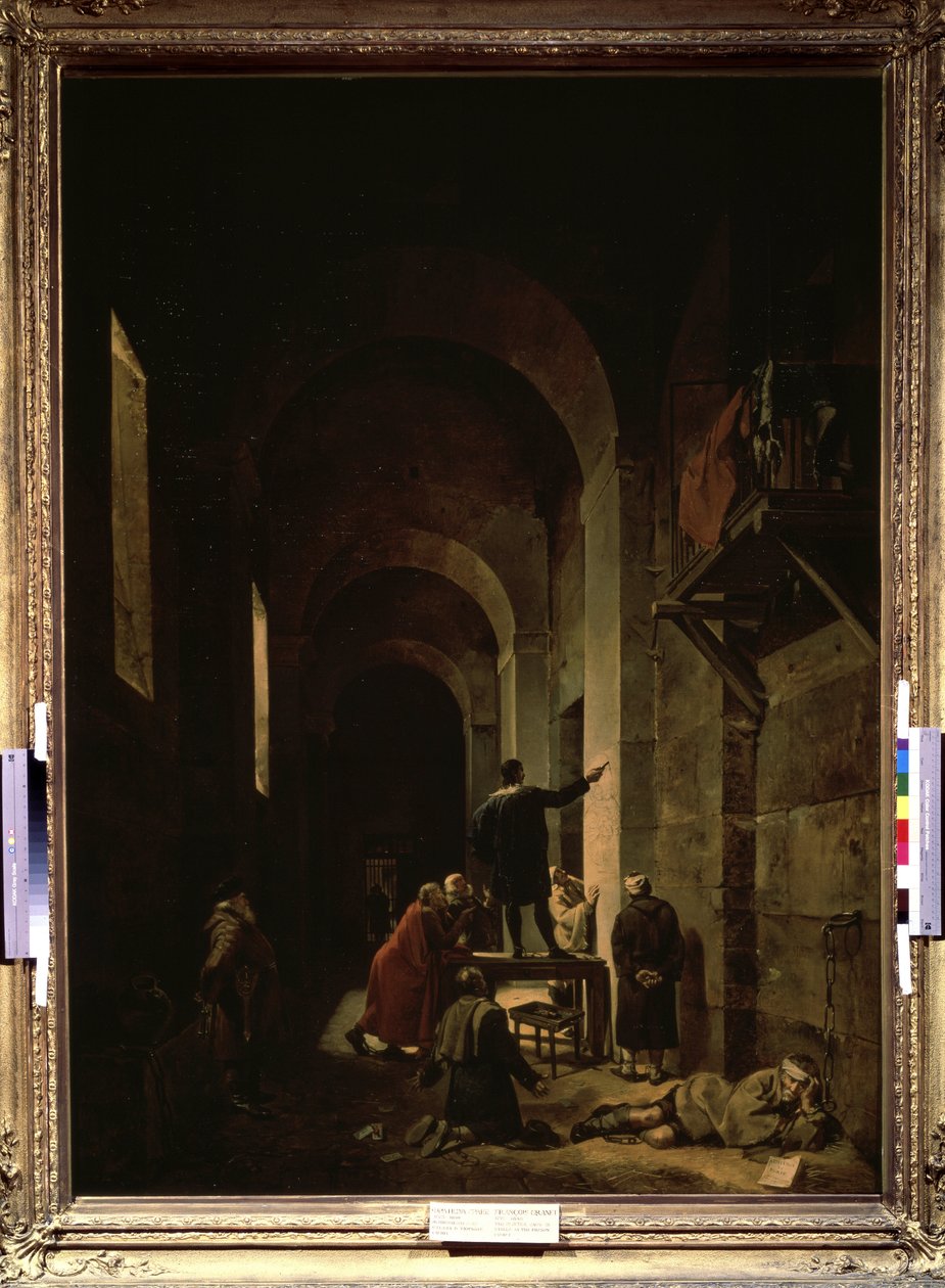 The Painter Jacques Stella in Prison. Illustration from 'Conversations ...