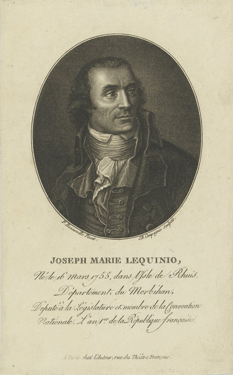 Portrait of Marie Joseph Lequinio 1755-1814, 1795-1799