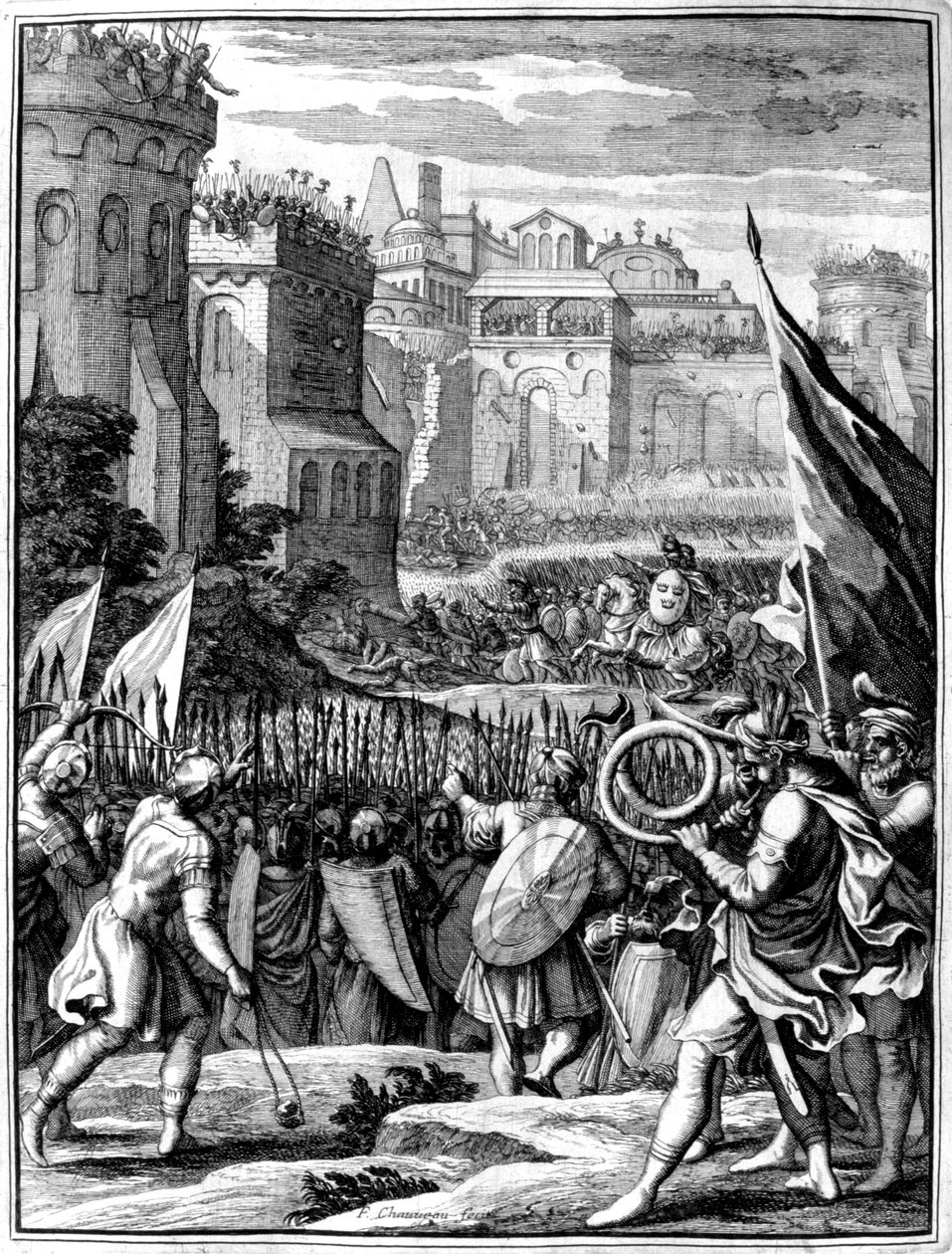 Forces under Alaric I, King of the Visigoths, sacking Rome, 410, 1654