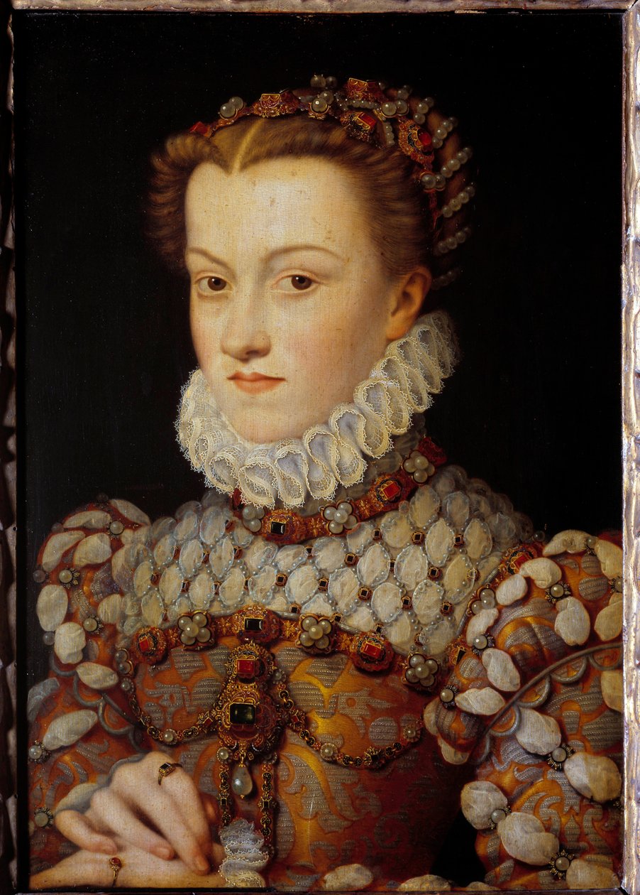 Portrait of Elisabeth of Austria (1554-1592), Queen of France, wife of Charles IX