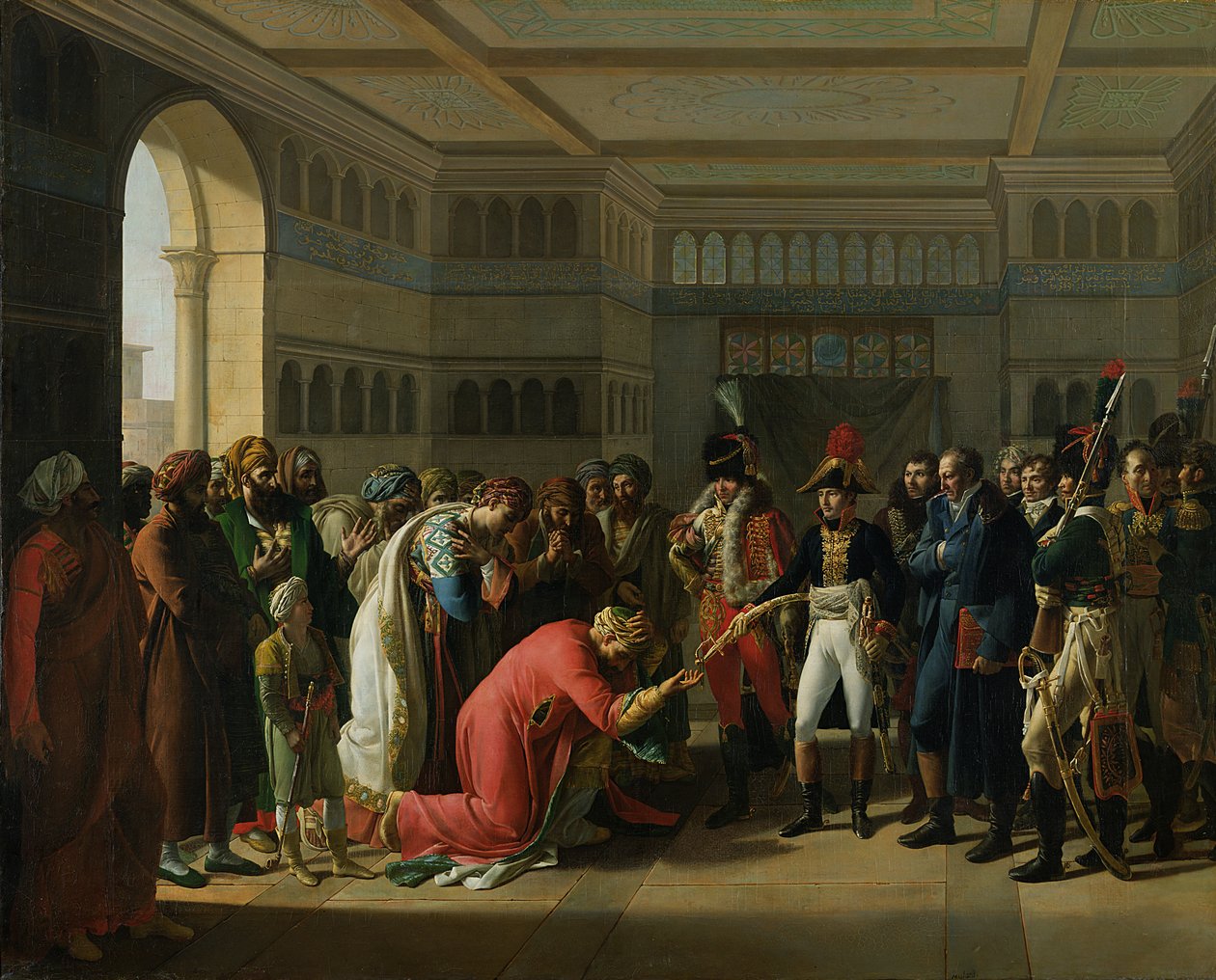 General Bonaparte Giving a Sword to the Military Chief of Alexandria ...