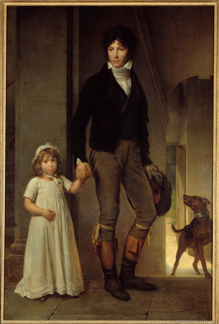 Portrait of the Painter Jean Baptiste Isabey and His Daughter