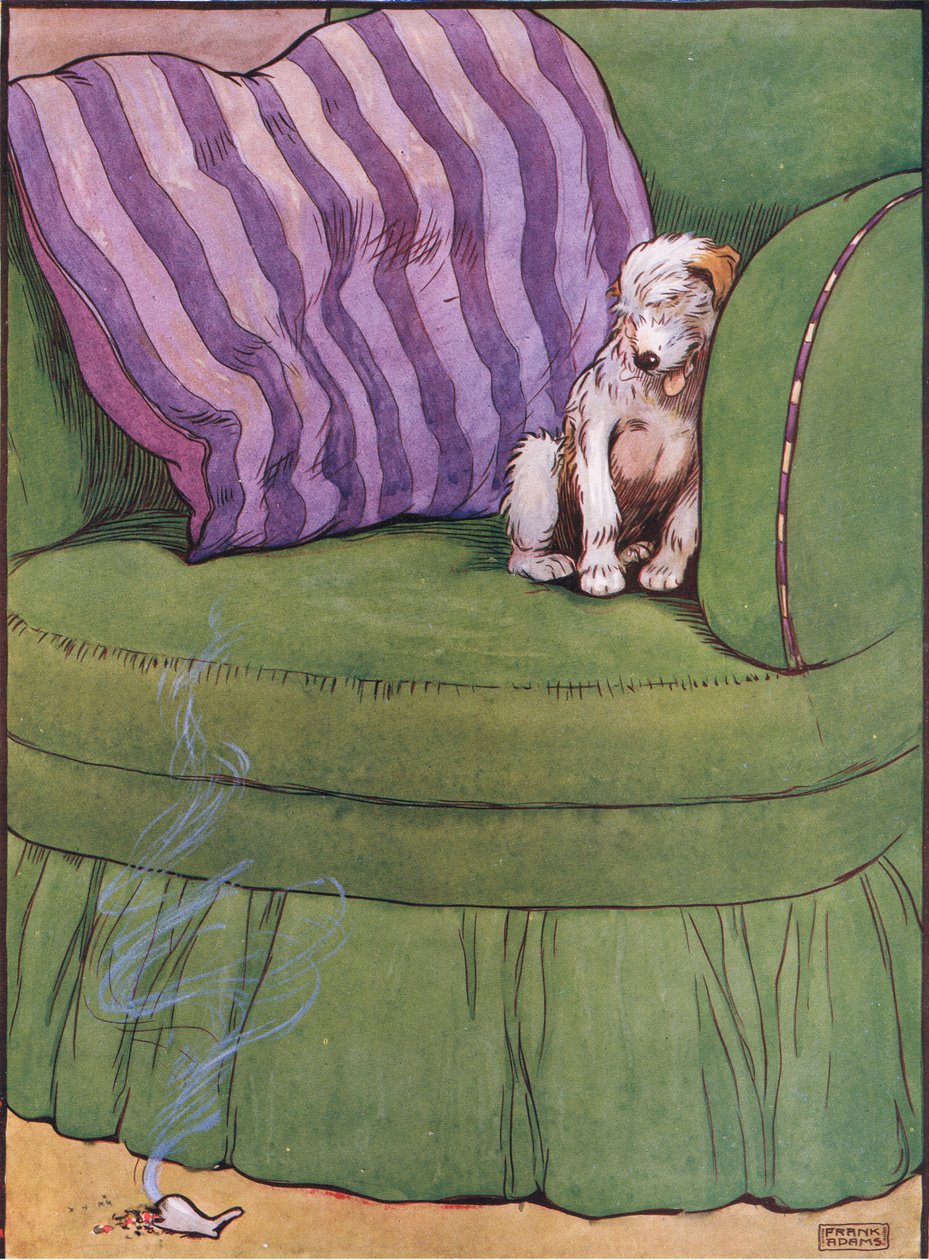 The Dog Sat in a Chair by Frank Adams: Buy fine art print