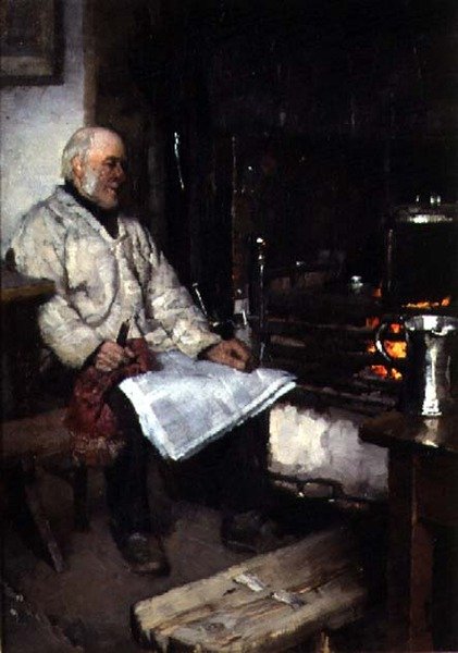 Winter by Frank Bramley: Highest-quality art reproduction