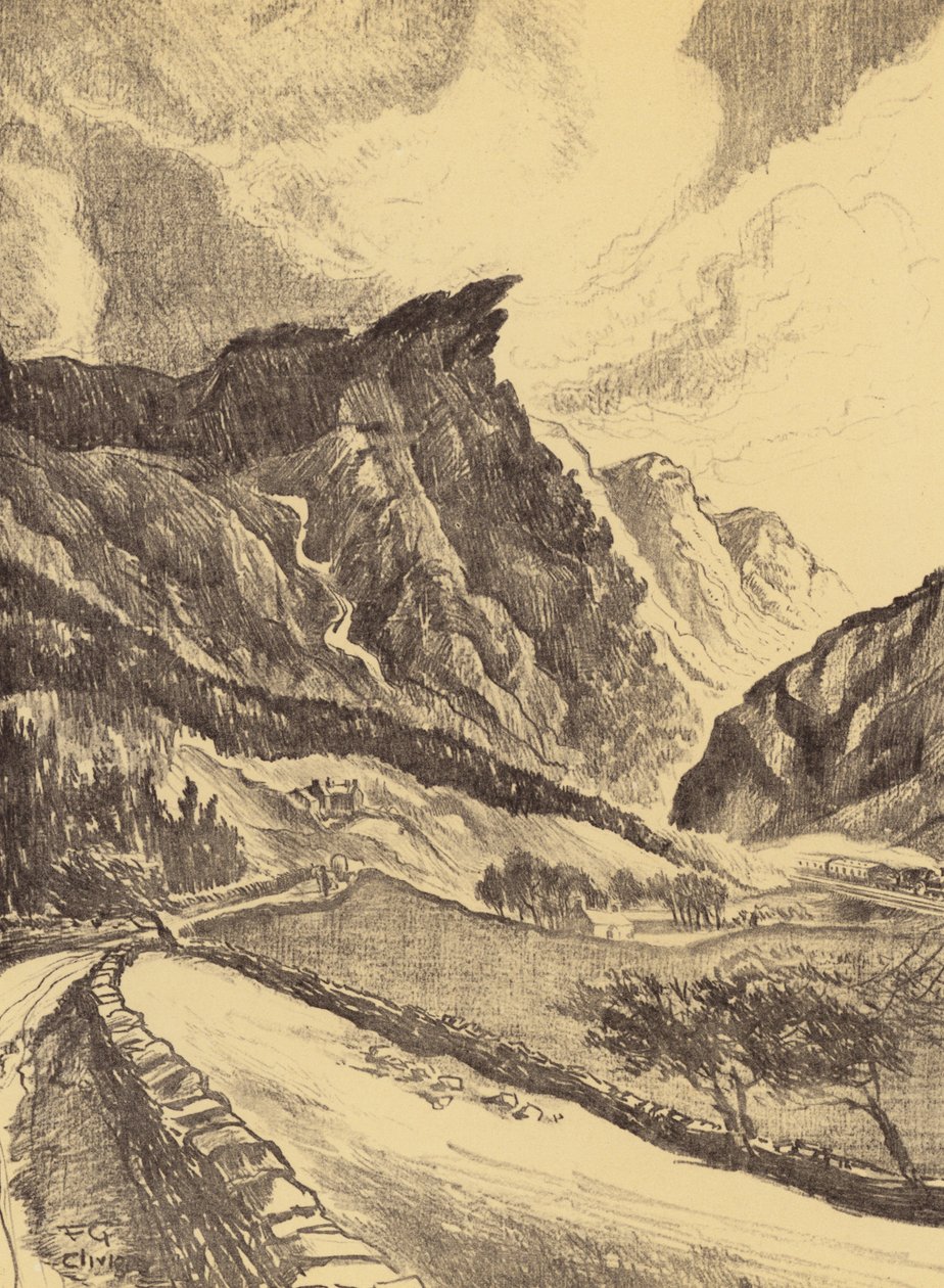 The Gorge of Cliviger by Frank Greenwood: Fine art print