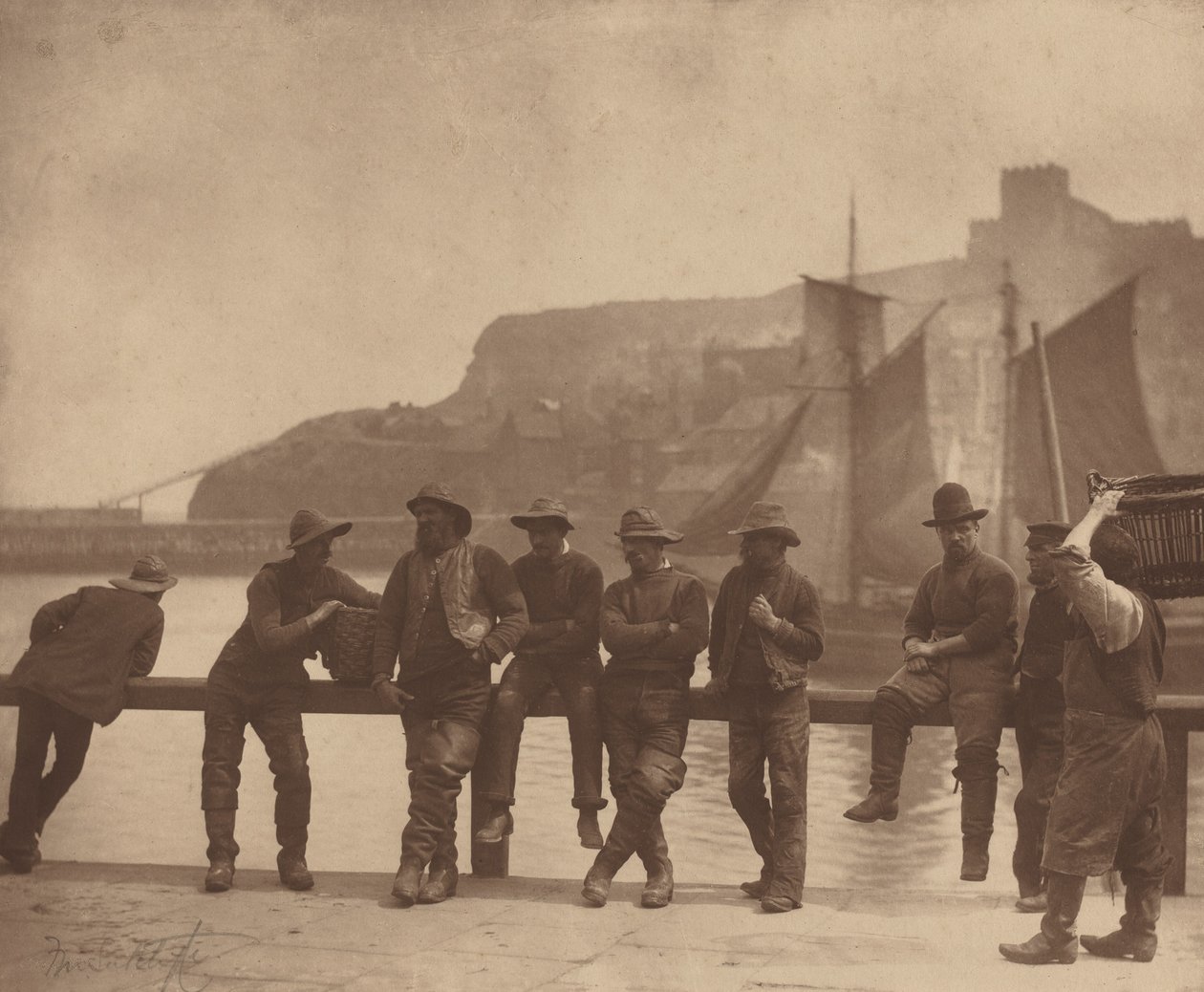 Whitby Fishermen by Frank Meadow Sutcliffe: Fine art print