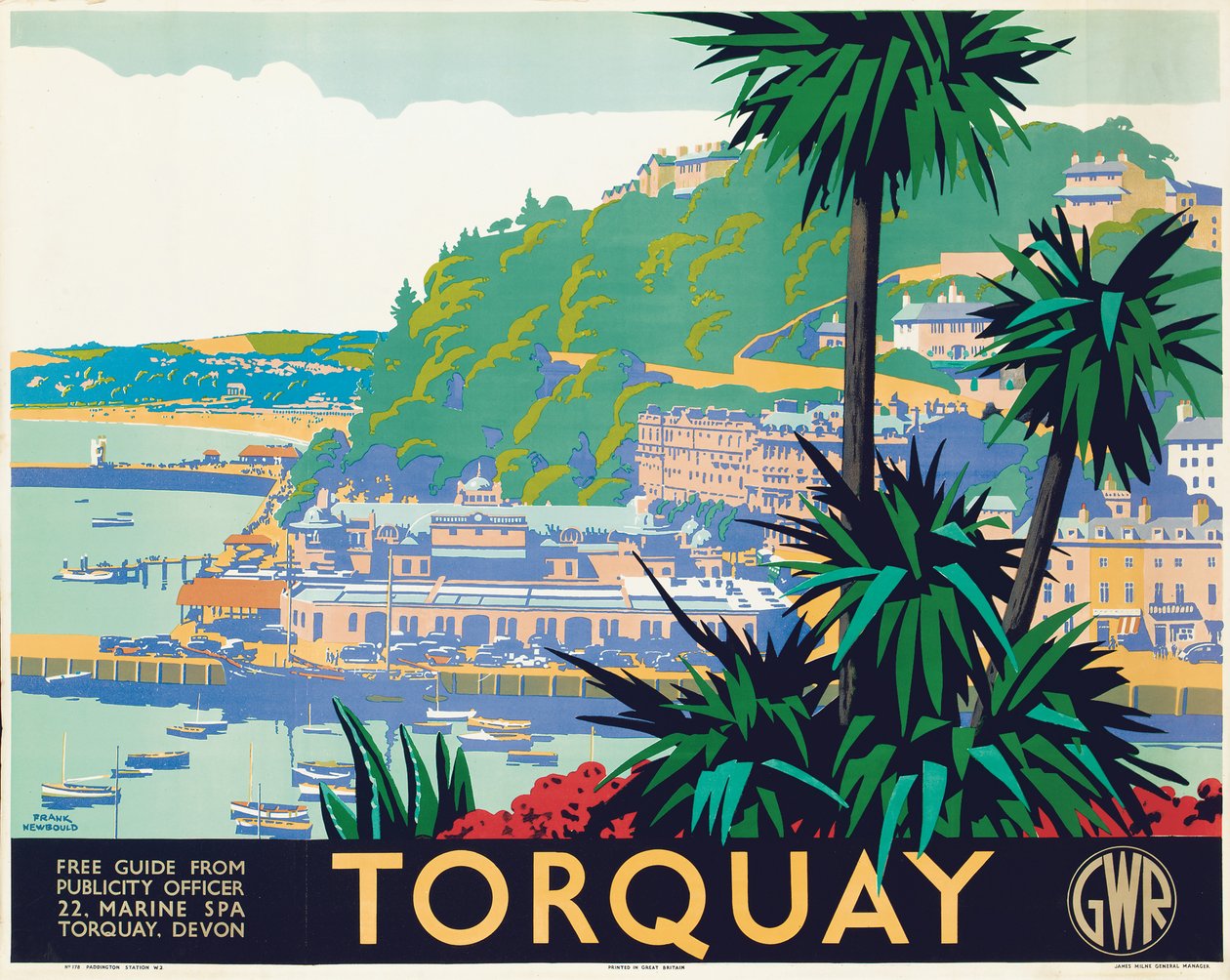 Torquay by Frank Newbould: Highest-quality art reproduction