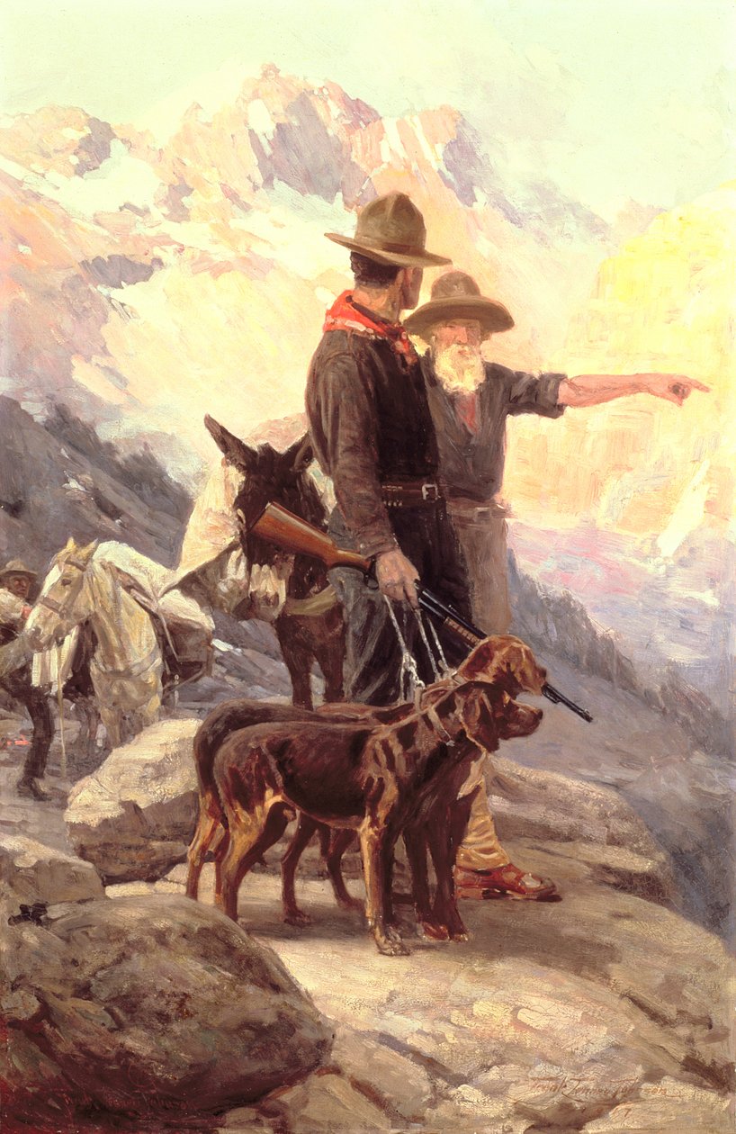The Mountain Hunt by Frank Tenney Johnson: Fine art print