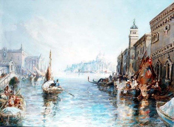 Venice (one of a pair) by Frank Wasley: Buy fine art print