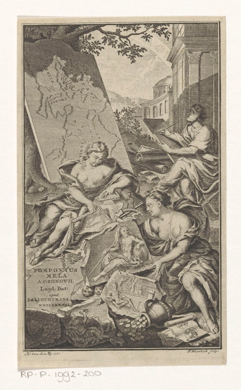 Allegory on Geometry (Title Page for: Pomponius Mela and Abraham ...