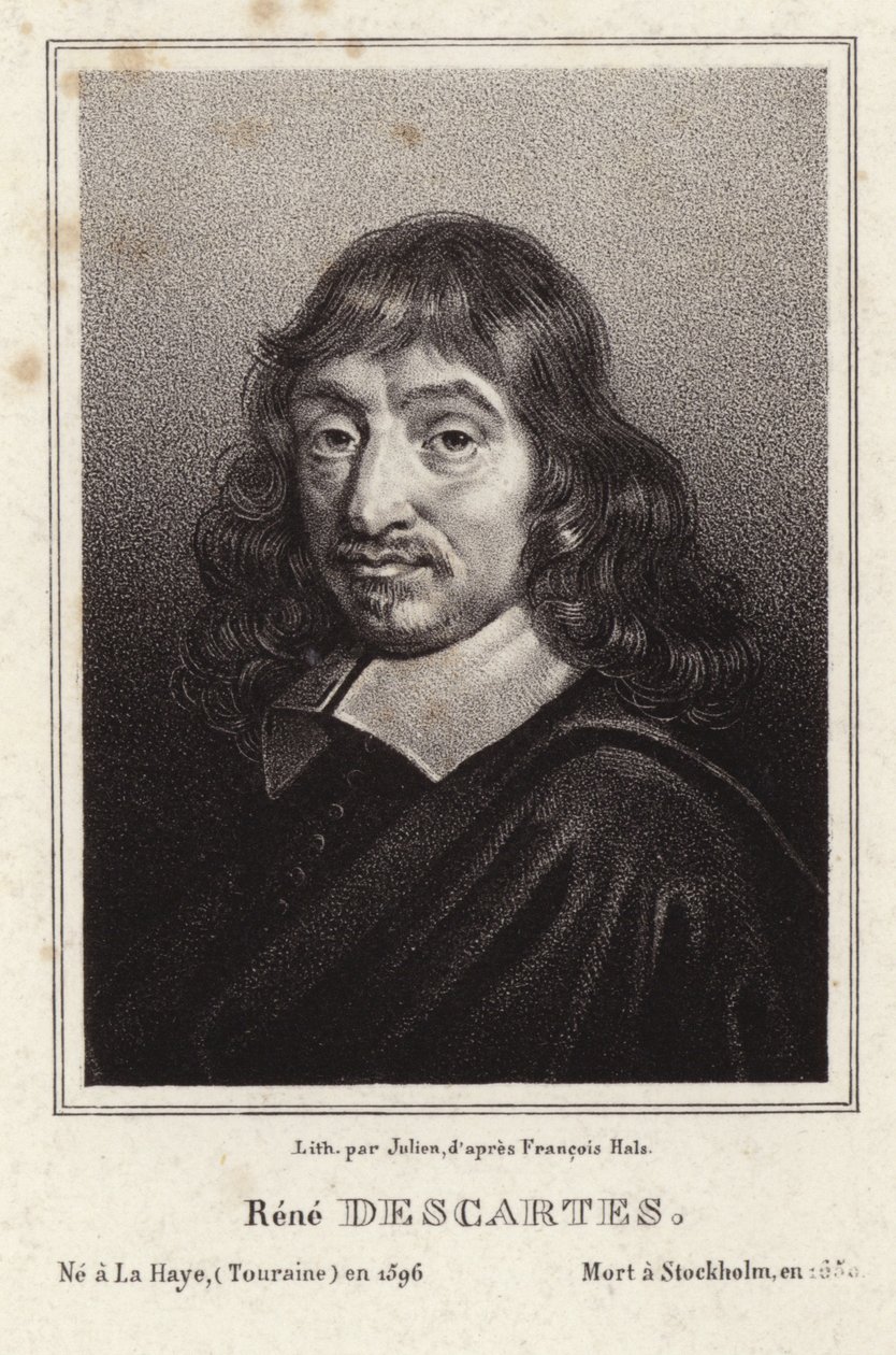 Portrait of Rene Descartes by Frans Hals: Fine art print
