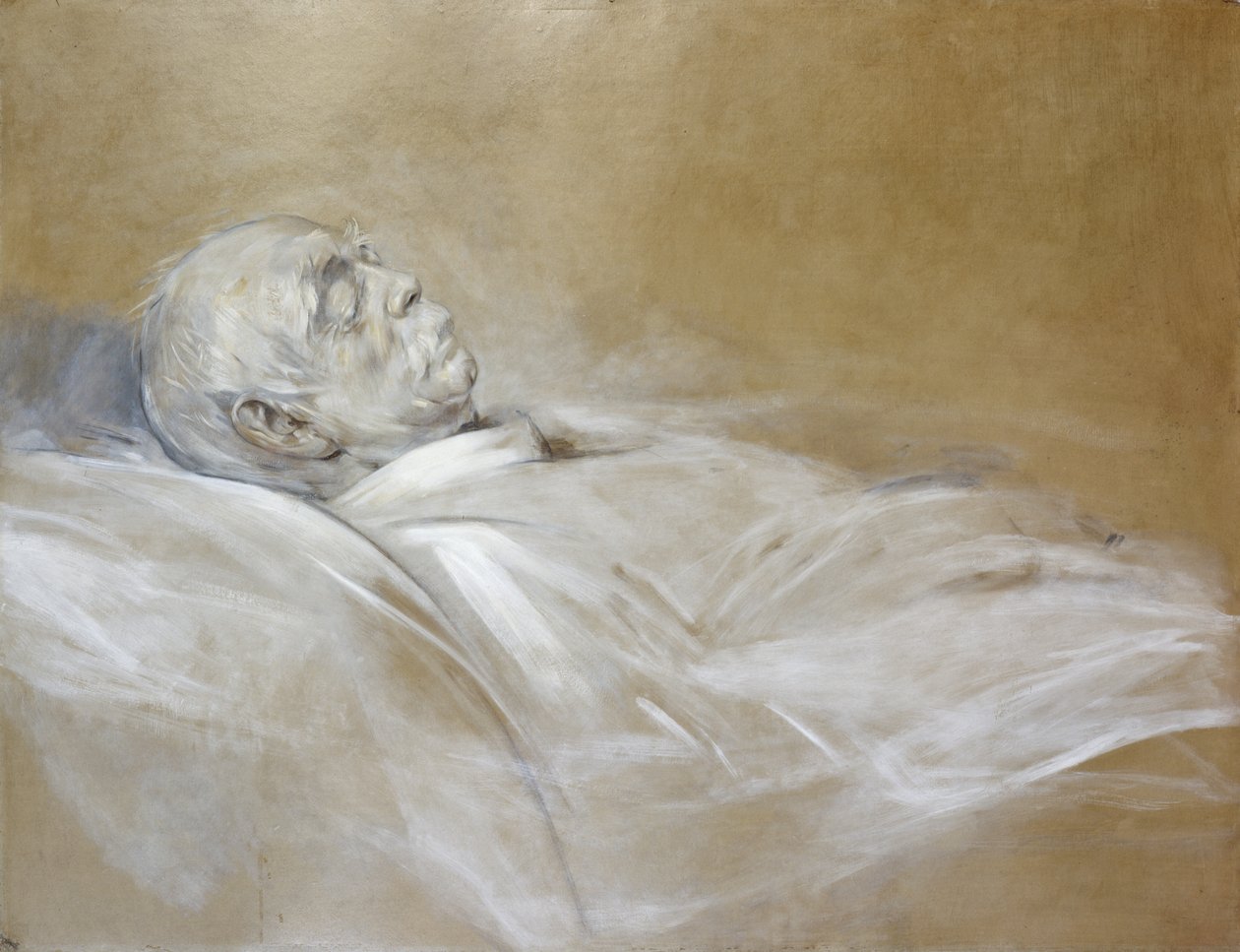 Prince Otto von Bismarck on his Death Bed