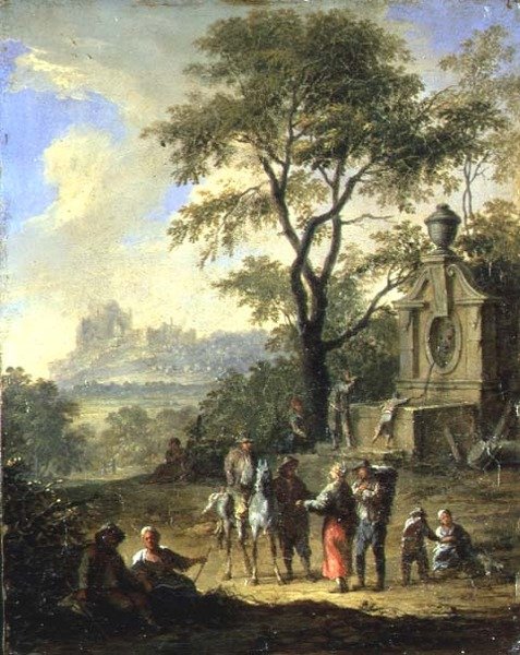 Landscape by Franz Ferg: Highest-quality art reproduction